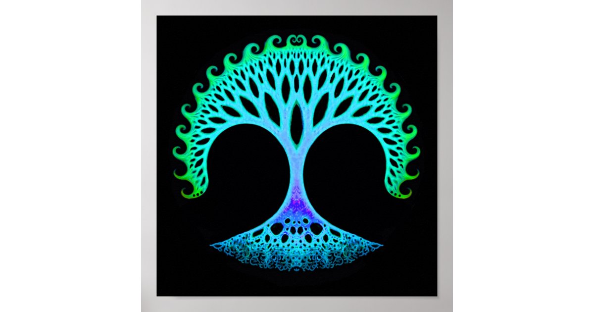 Fractal Tree of Life Inspiration Poster | Zazzle