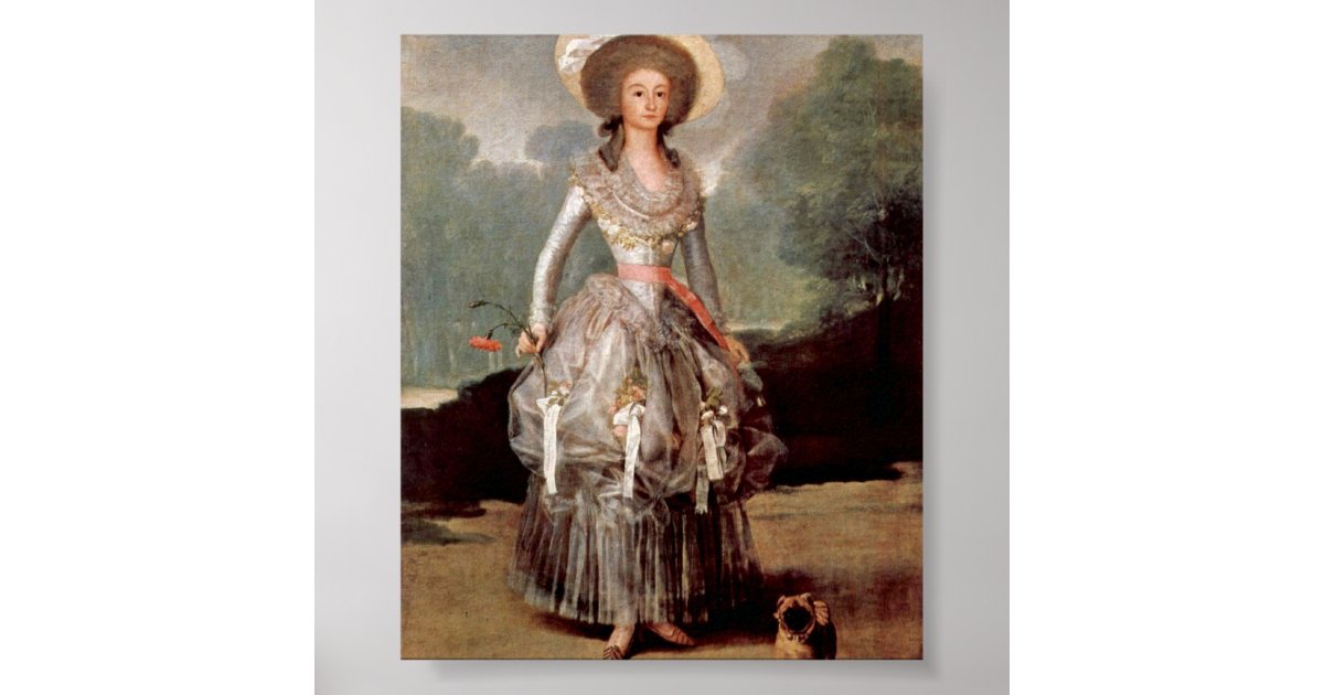 Francisco de Goya - Portrait of Duchess of Alba Poster | Zazzle