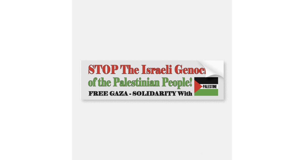 Free Gaza & Palestine Bumper Sticker | Zazzle