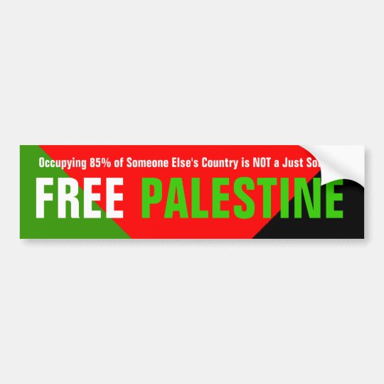 Free Palestine Bumper Sticker | Zazzle.com.au