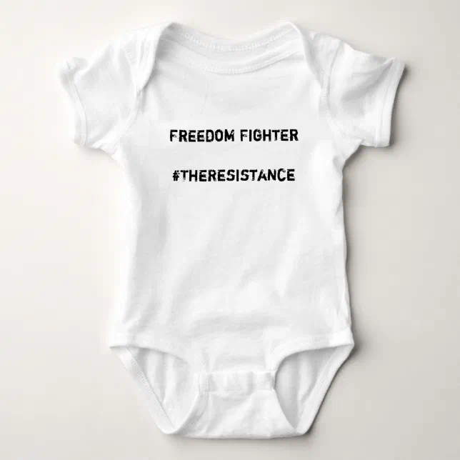 Freedom Fighter, #TheResistance Baby Bodysuit | Zazzle