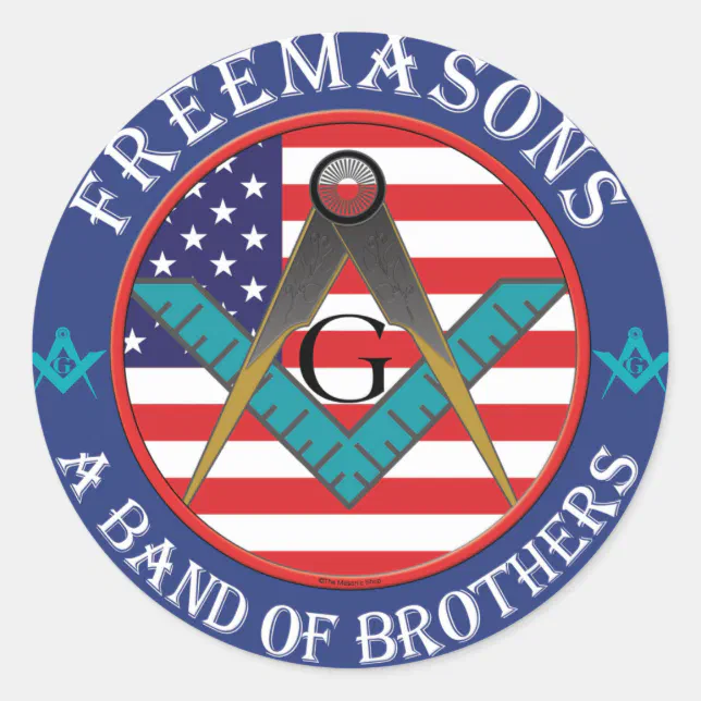 Freemasons - Band of Brothers Classic Round Sticker | Zazzle