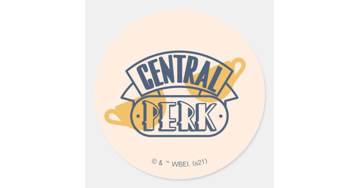 FRIENDS™ | Central Perk Classic Round Sticker | Zazzle