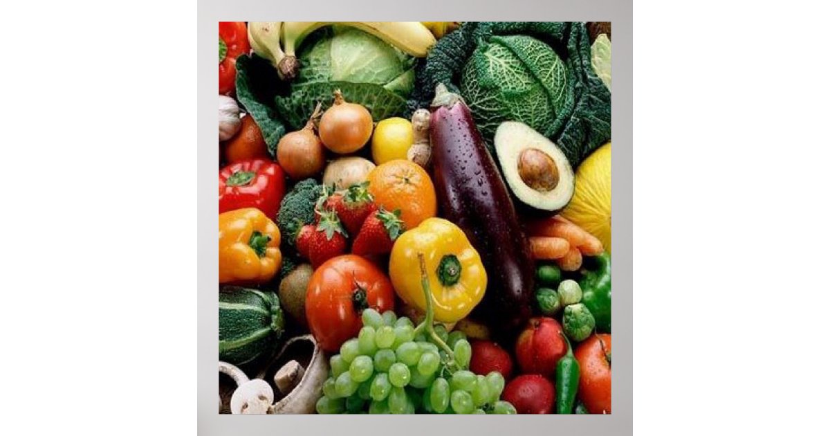 FRUIT VEGETABLES POSTER | Zazzle