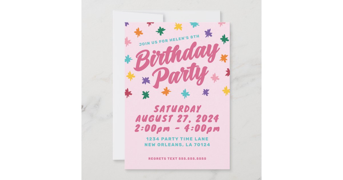 Fun Birthday Party Invitation | Zazzle