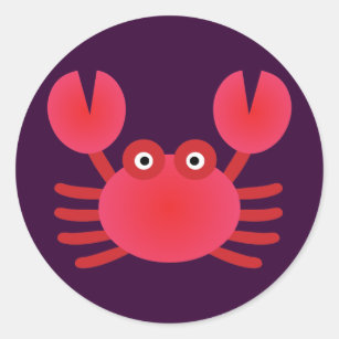 Cute Crab Stickers | Zazzle AU