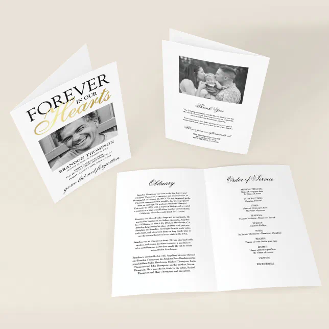 Funeral Obituary Order of Service Program | Zazzle