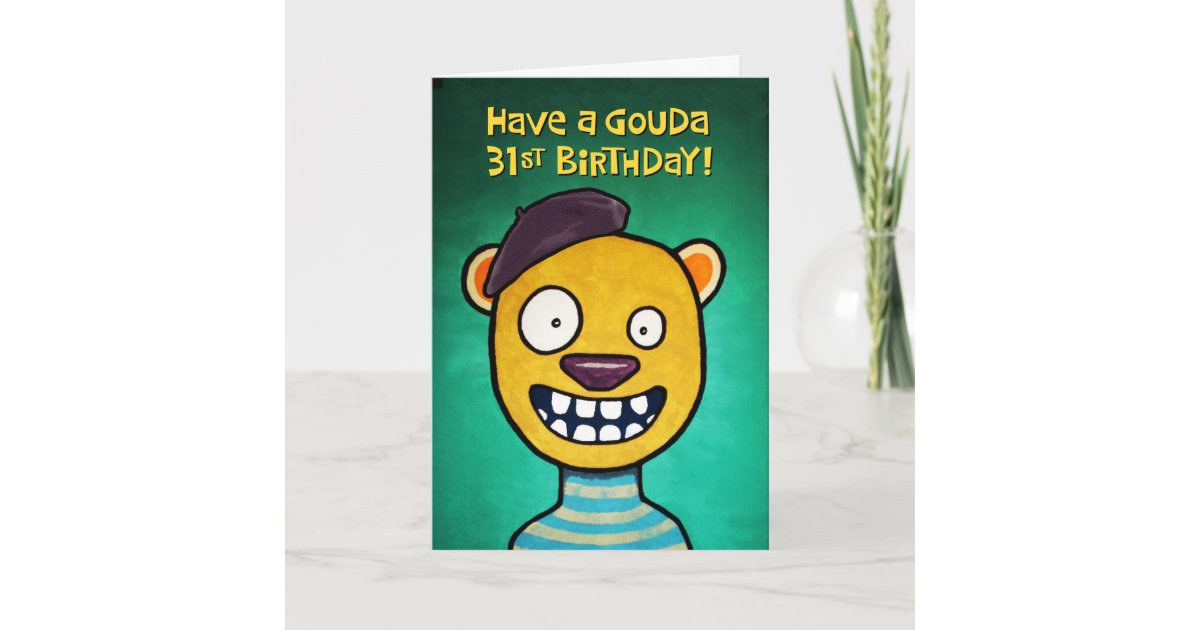 Funny 31st Birthday Card | Zazzle