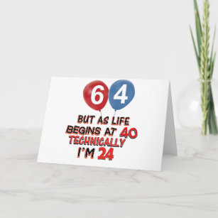 Funny 64th Birthday Cards | Zazzle.com.au