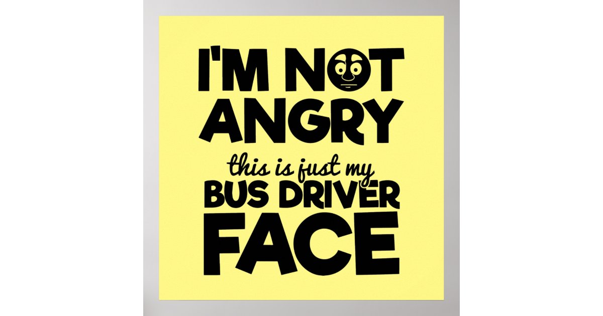 funny bus driver word art Poster | Zazzle