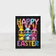 Funny Easter Bunny Cool Bunnies Happy Easter Kids Card | Zazzle