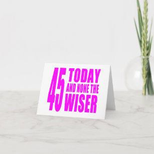 Funny 45th Birthday Cards | Zazzle.com.au