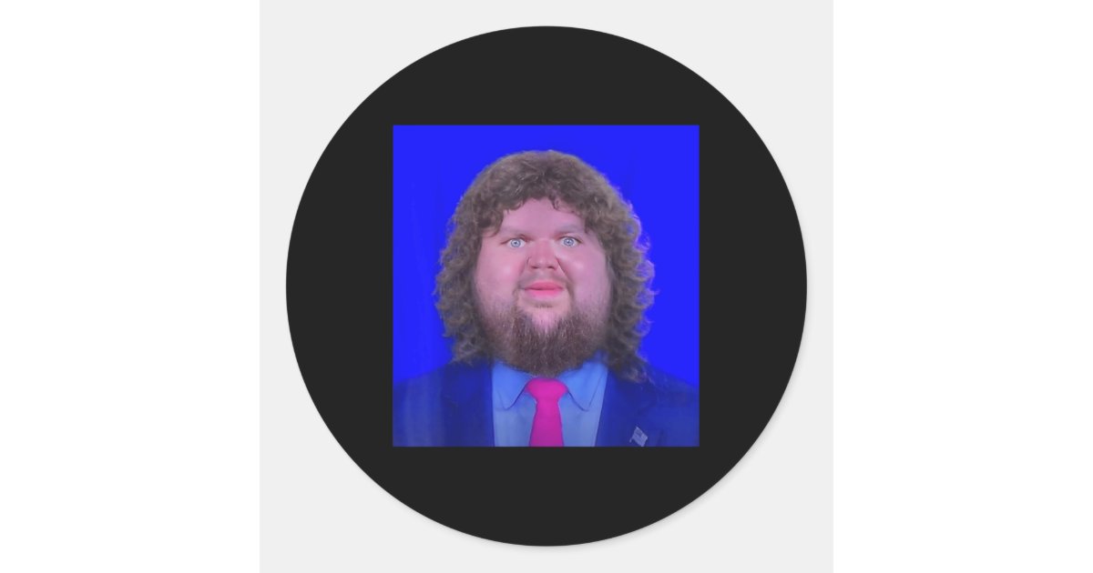 Funny Jd Vance Shirt Jd Vance Face Meme Classic Round Sticker | Zazzle