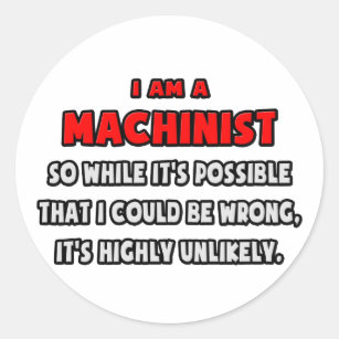 Machinist Stickers | Zazzle AU