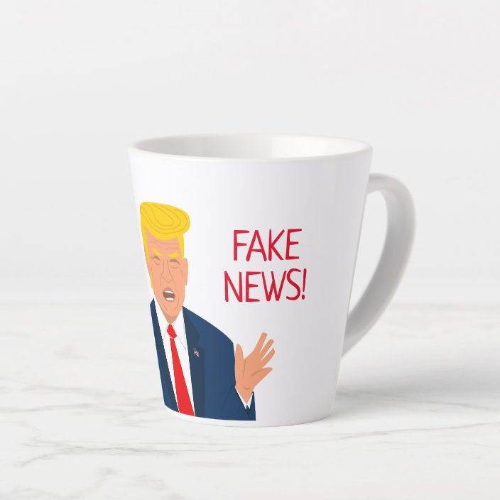 Funny president Trump cartoon latte coffee mug | Zazzle.com.au