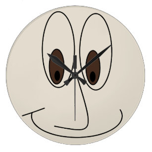 Cartoon Face Wall Clocks | Zazzle.com.au