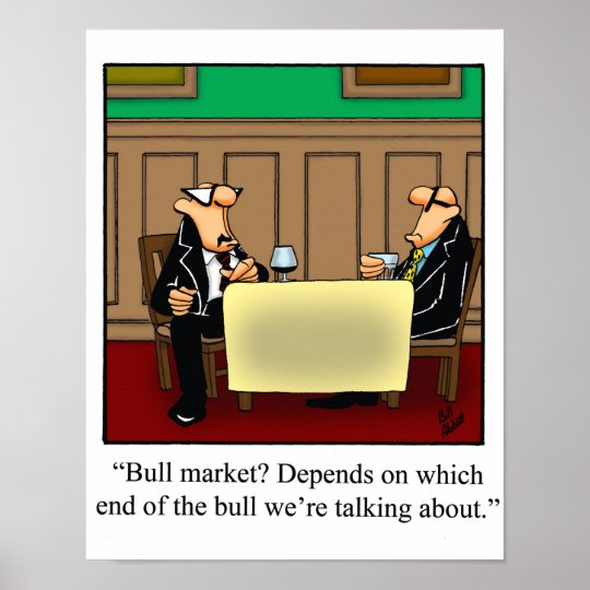 Funny Stock Market Poster | Zazzle.com.au