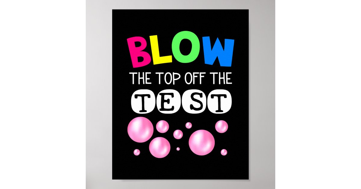 Funny Test Day Mode On Teacher Testing Ideas Poster | Zazzle