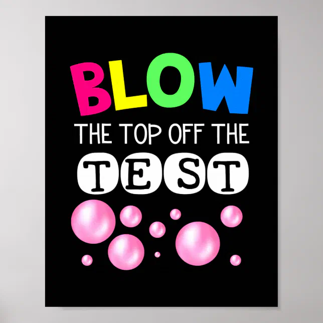 Funny Test Day Mode On Teacher Testing Ideas Poster | Zazzle