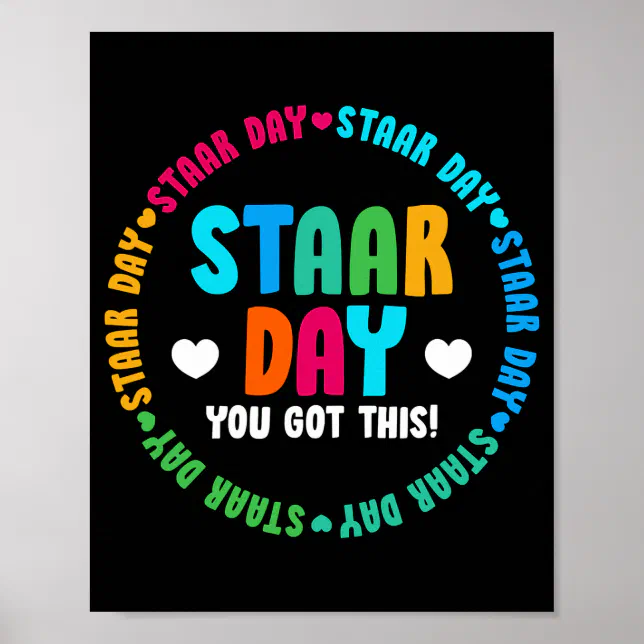 Funny Test STAAR Day Mode On Teacher Testing Poster | Zazzle