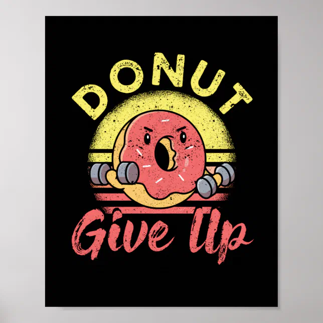 Funny Workout Fitness Gym Barbell Poster | Zazzle