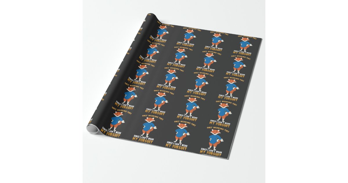 Furry Fandom Furry Fursuit Cute Fox Cosplay Wrapping Paper | Zazzle