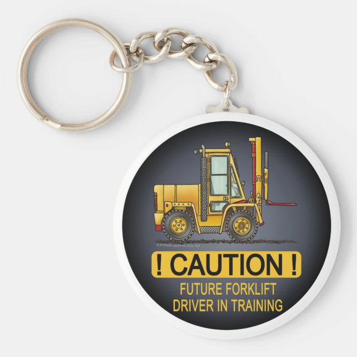 Future Forklift Truck Driver Key Chain | Zazzle.com.au