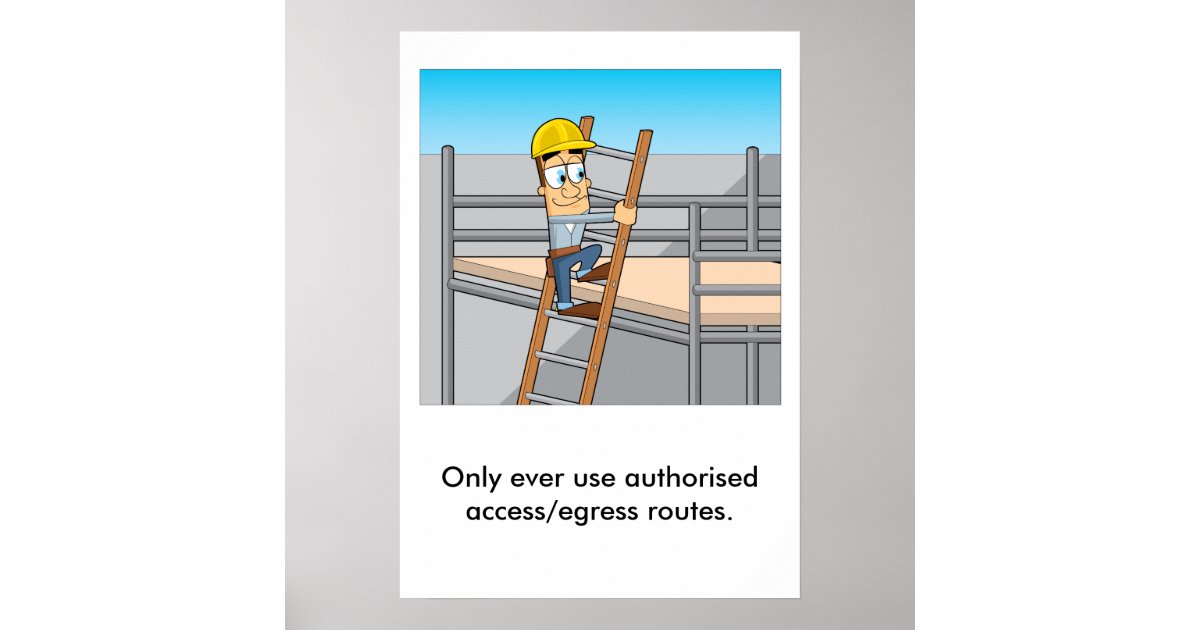 General Health & Safety Refresher 004 Poster | Zazzle