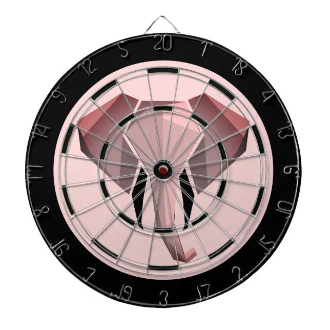 Geometrics Elephant Head Regulation Dartboard | Zazzle