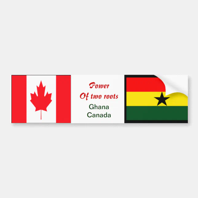 ghana canadian bumper stickers | Zazzle
