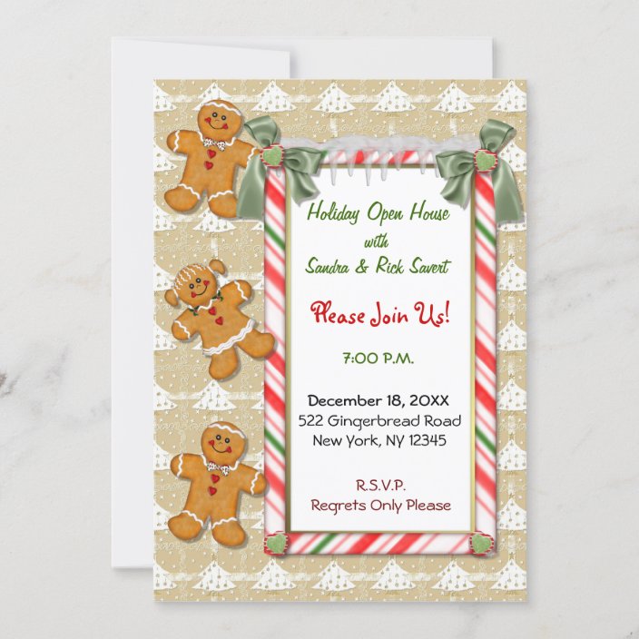 Gingerbread Invitation | Zazzle.com.au
