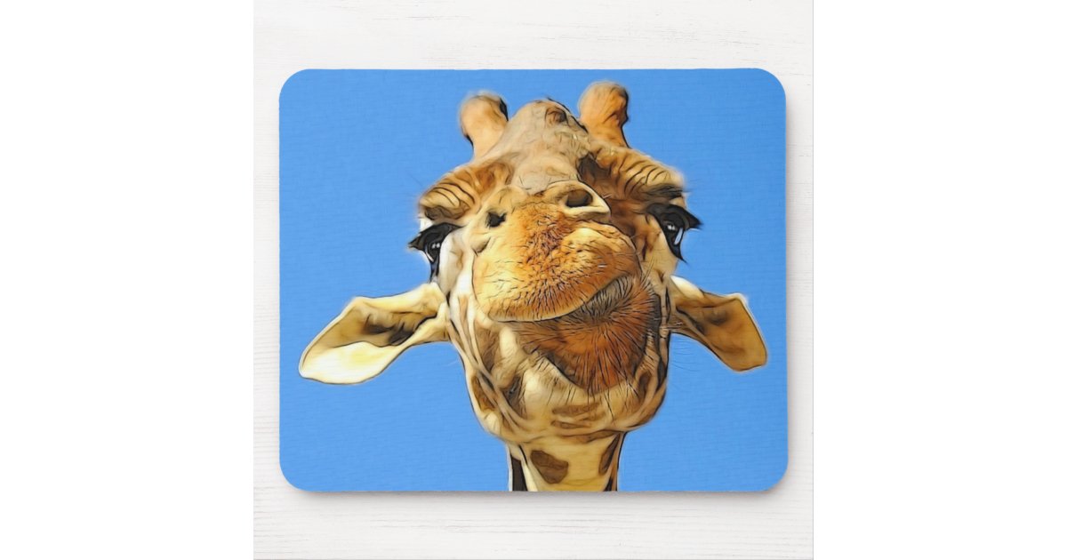 GIRAFFE MOUSE PAD | Zazzle