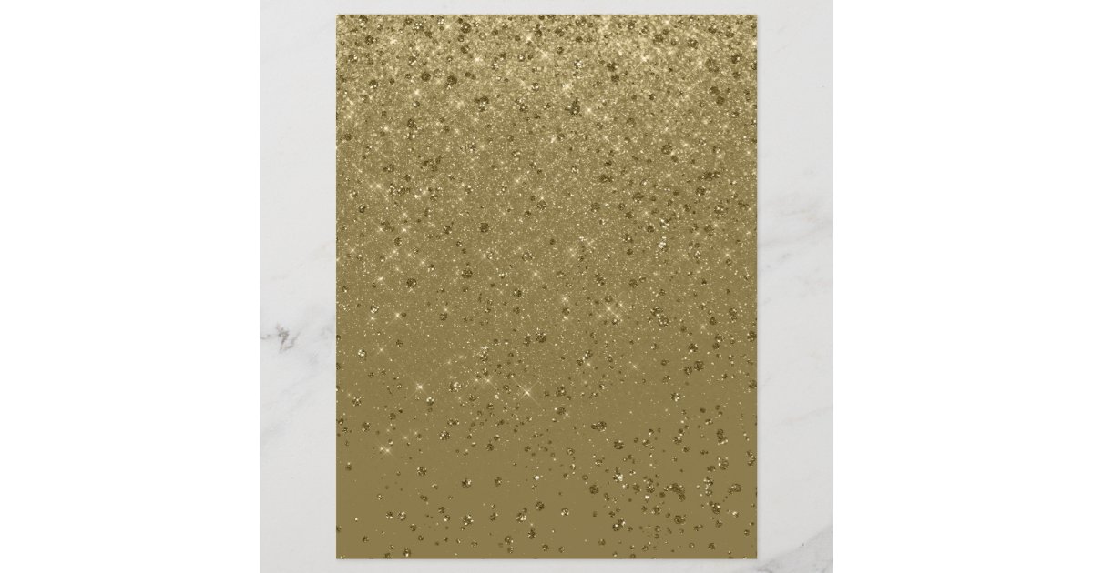 Glitter Shimmer Paper Gold Scrapbook Paper | Zazzle