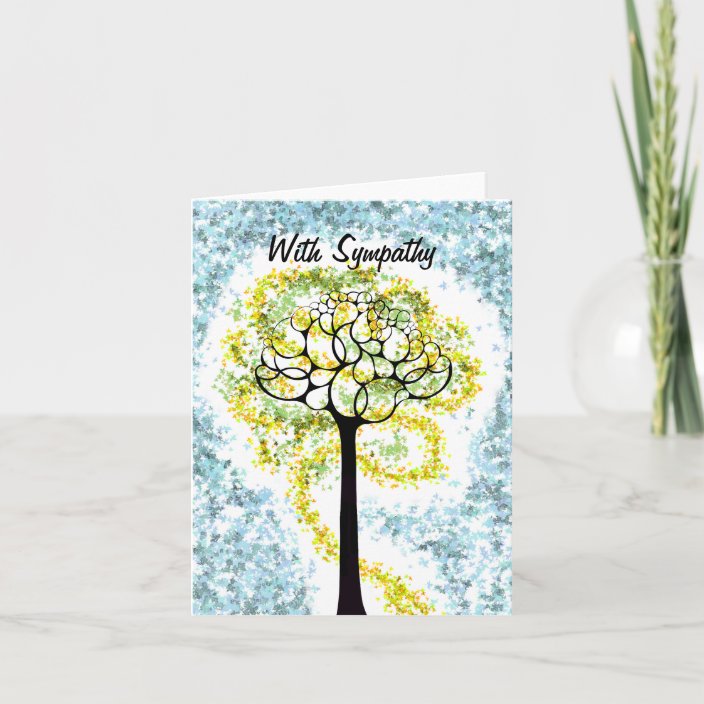 Glowing Tree of Life Sympathy Card | Zazzle.com.au