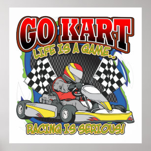 Go Kart Racing Posters & Photo Prints | Zazzle AU