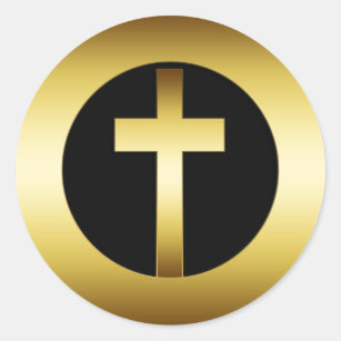 Gold Cross Stickers | Zazzle AU