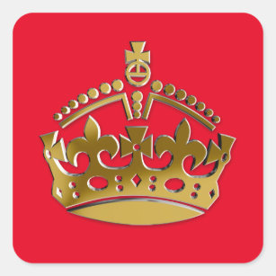 Gold Crown Stickers | Zazzle AU