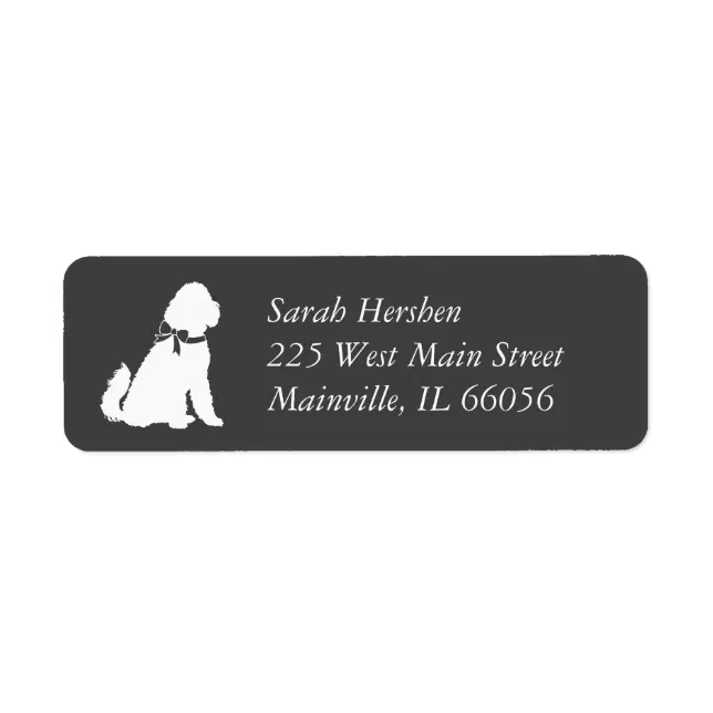 Goldendoodle Dog Baby Shower Genderless Return Address Label | Zazzle