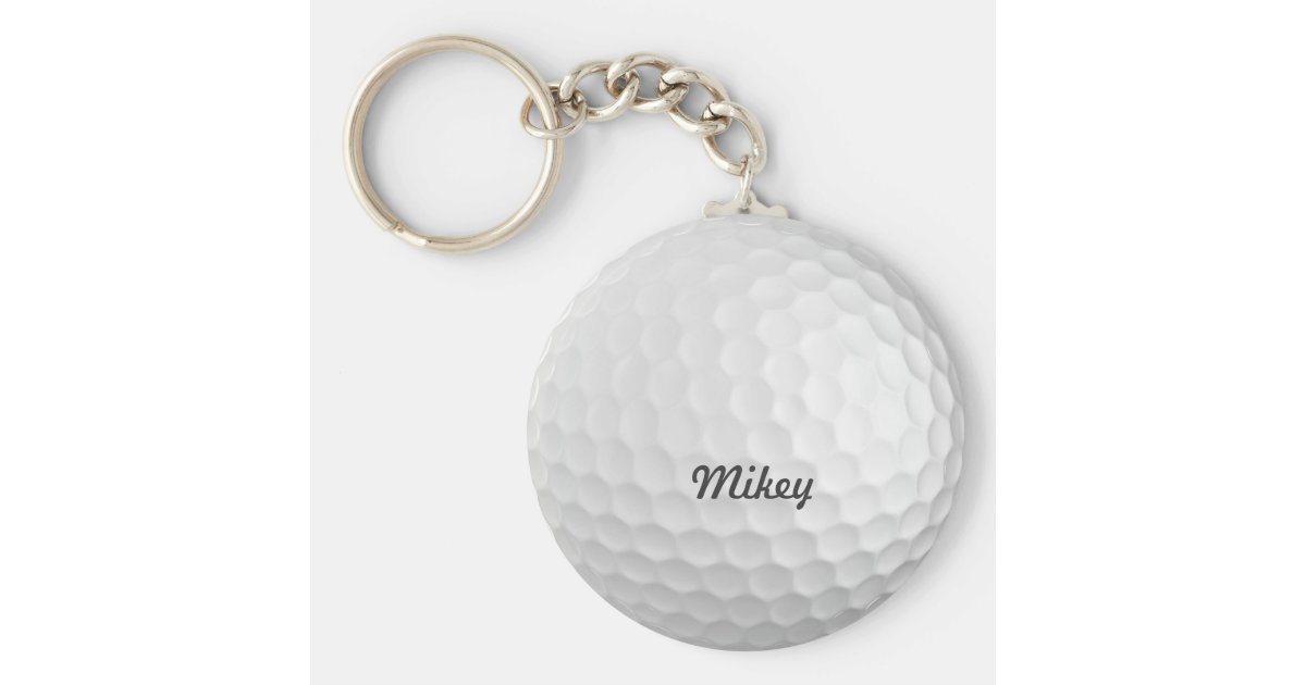 Golf Ball Customisable Key Ring | Zazzle.com.au