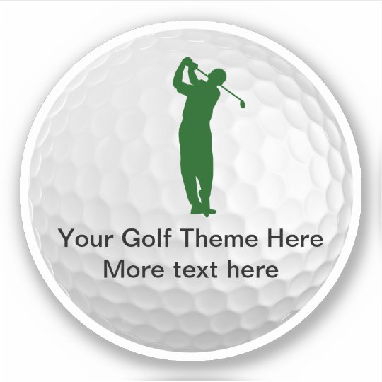 Golf Ball Theme Golf Cut Out | Zazzle.com.au