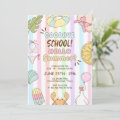 Goodbye School Hello Summer Party Stripes Invitation | Zazzle
