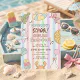 Goodbye School Hello Summer Party Stripes Invitation | Zazzle