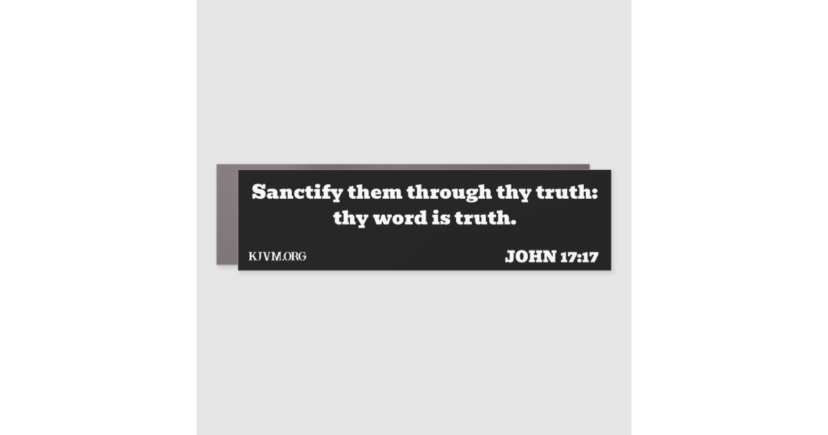 Gospel of John Truth Bible Verse Black Car Magnet | Zazzle