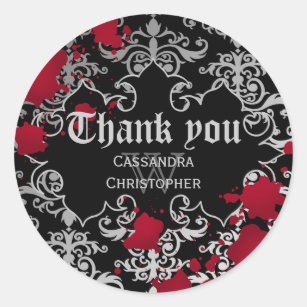 Spooky Thank You Stickers | Zazzle AU