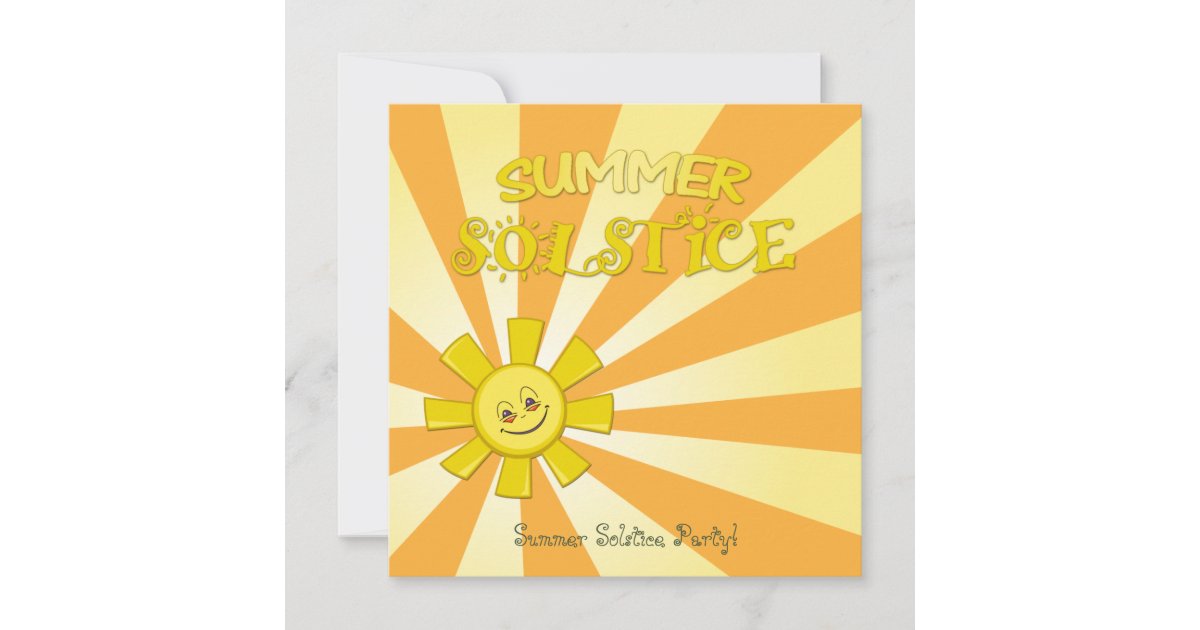 Gradient Summer Solstice Party Invitation | Zazzle