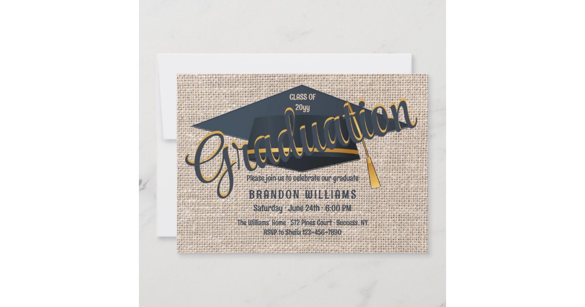 Graduation Cap Invitation | Zazzle