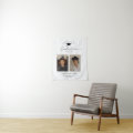Graduation Then and Now Boy 2 Photo Welcome Tapestry | Zazzle