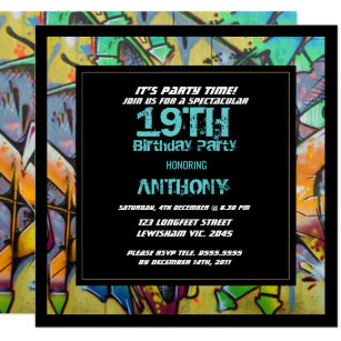 Graffiti Invitations | Zazzle AU