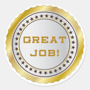 Great Job Stickers | Zazzle AU