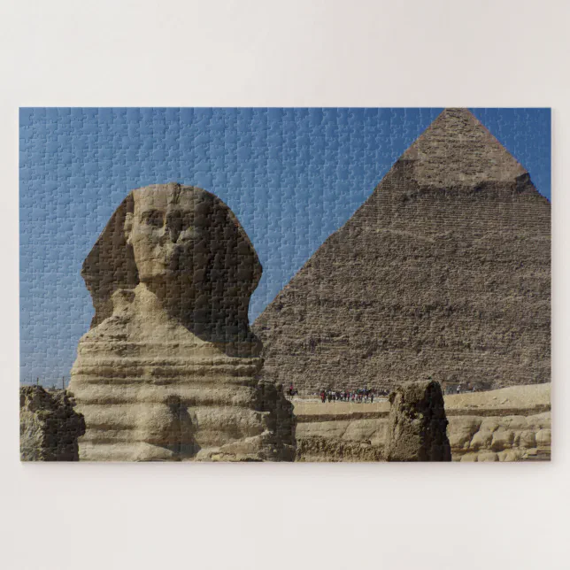 Great Sphinx Statue Cairo Pyramids Egypt Travel Jigsaw Puzzle | Zazzle